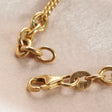 Vintage English 9k Gold Ornate Link Chain Necklace