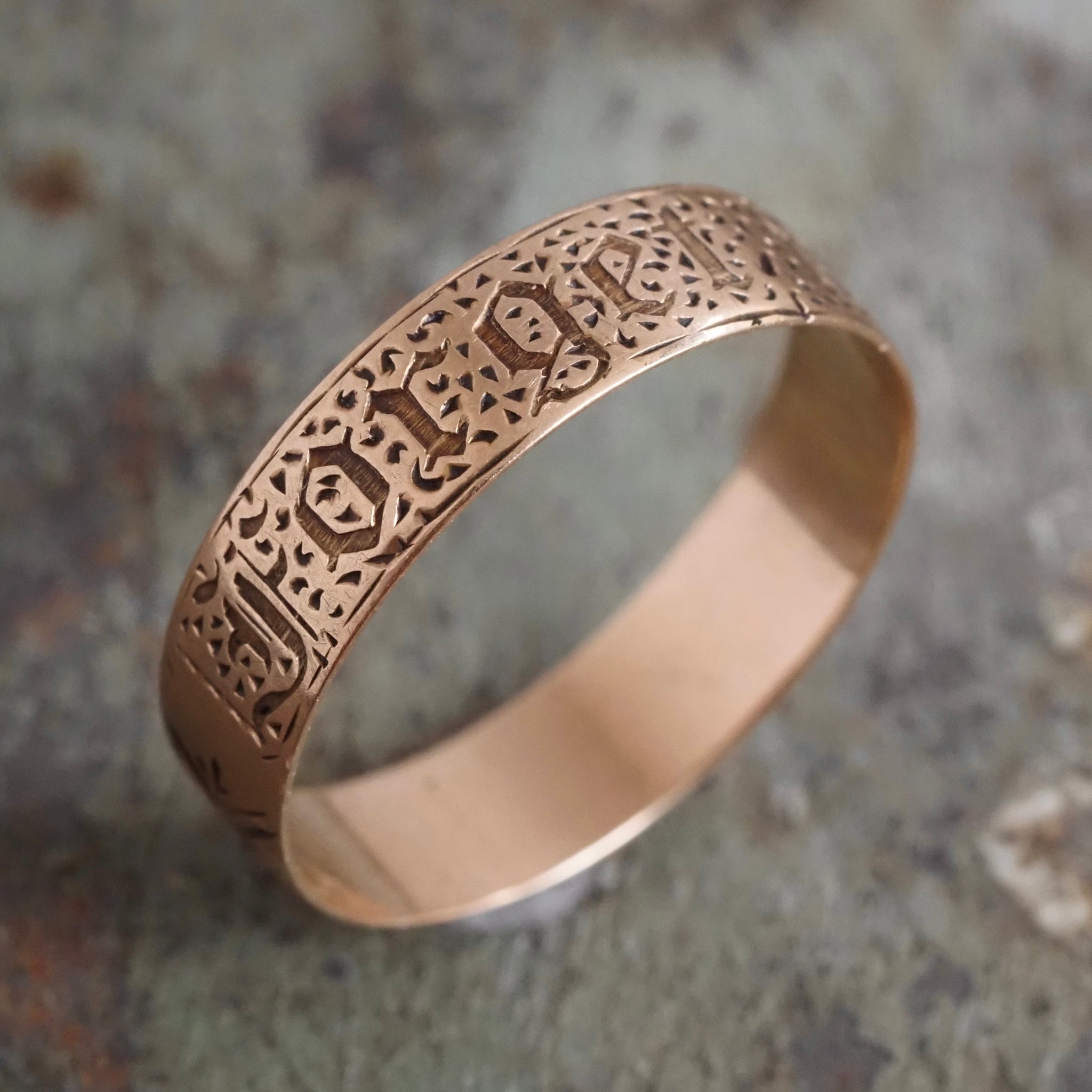 Antique Victorian 14k Gold "Forget Me Not" Posy Ring