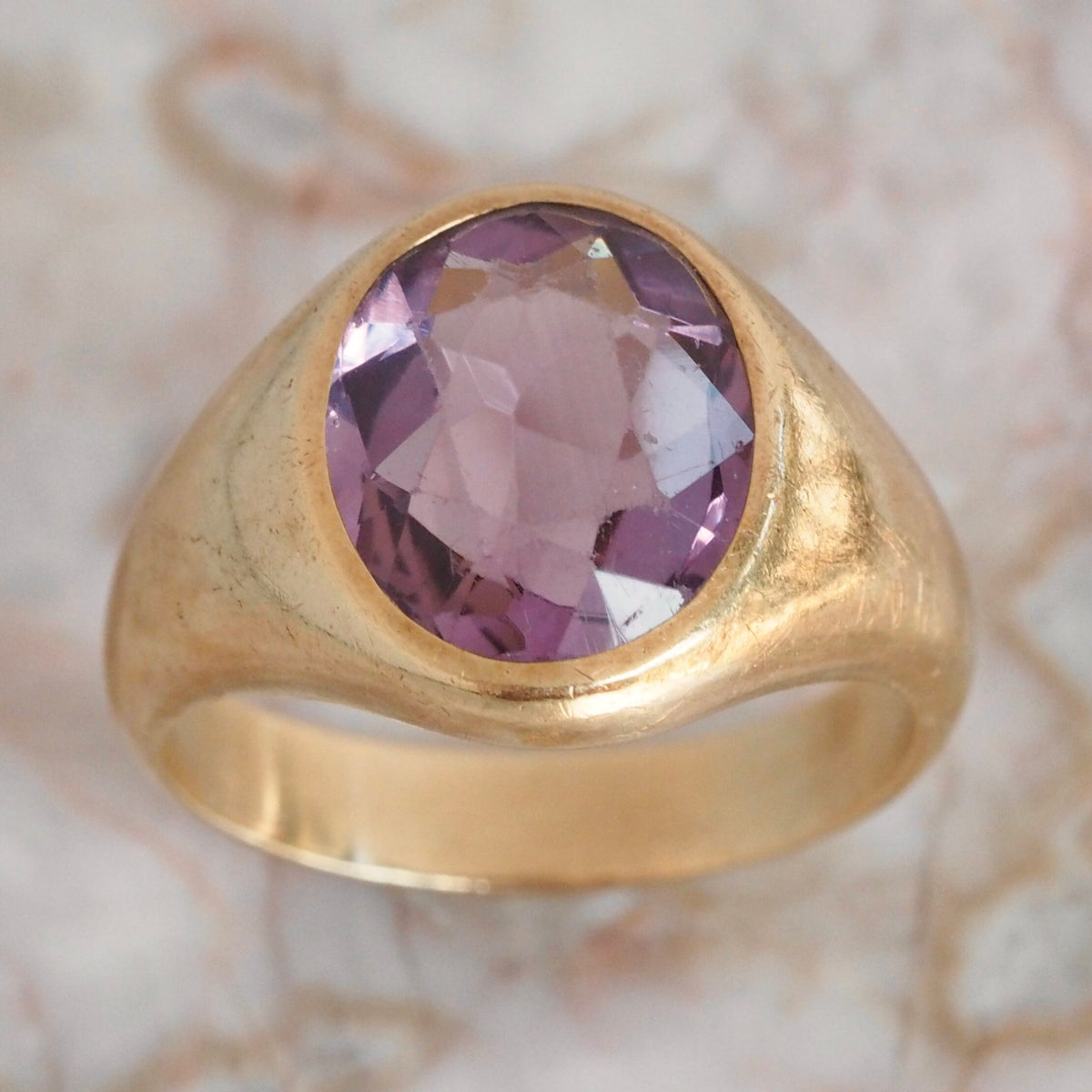 Vintage 14k Gold Amethyst Ring